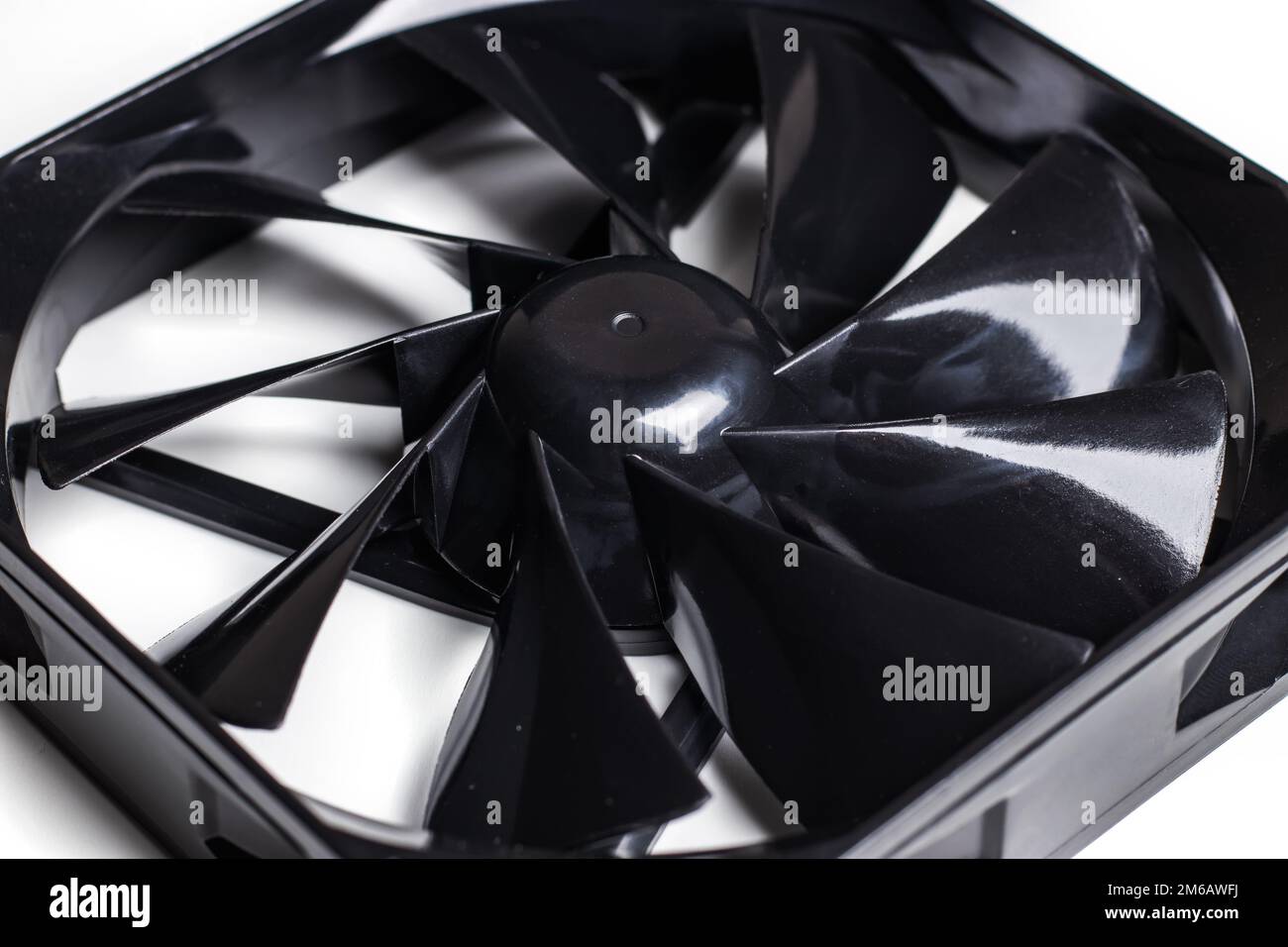 Computer fan isolated on white background close up Stock Photo - Alamy