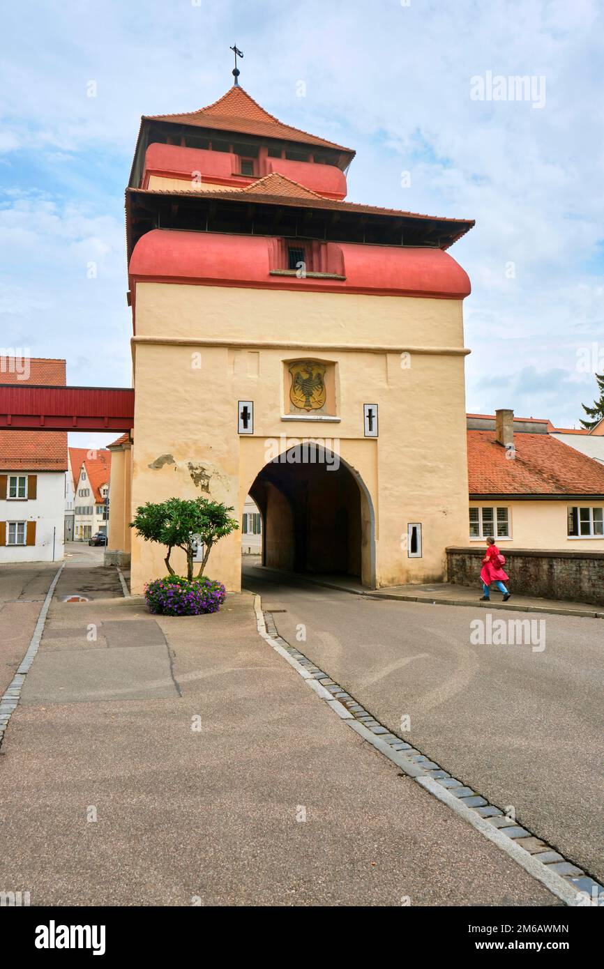 Berger Tor, Noerdlingen city wall, the only completely accessible city ...