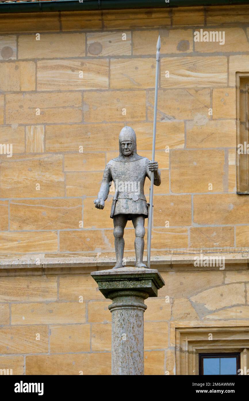 Figure of Captain Schweppermann, Schweppermannsbrunnen, market square ...