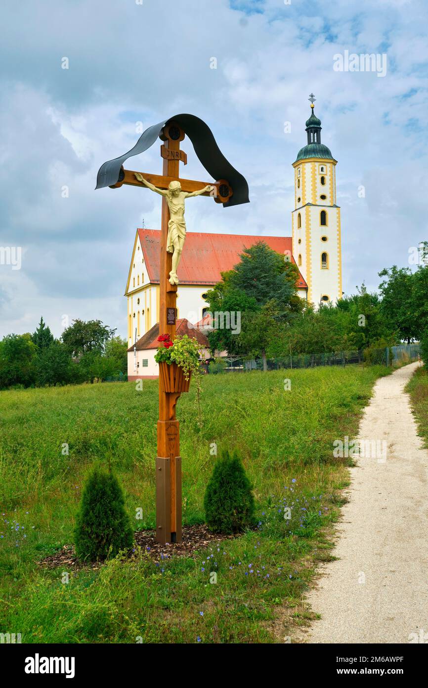 Maria Bruennlein pilgrimage basilica, Wemding, Donau-Ries district ...