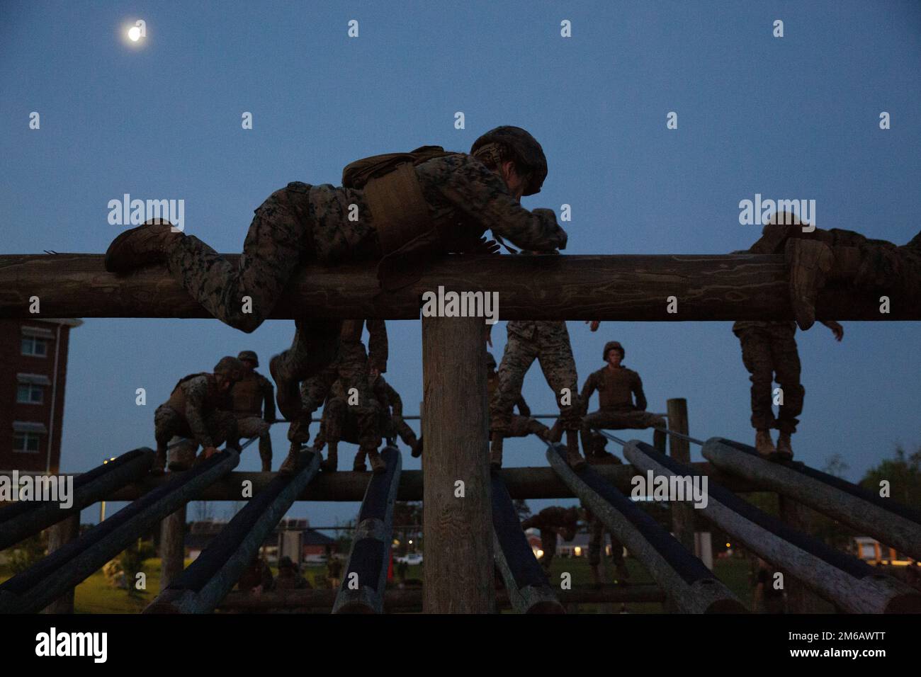 U.S. Marine Corps Martial Arts Instructor (MAI) Course student executes ...