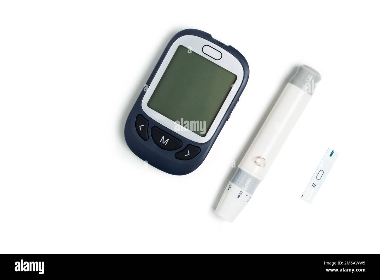 Digital glucometer device Cut Out Stock Images & Pictures - Alamy