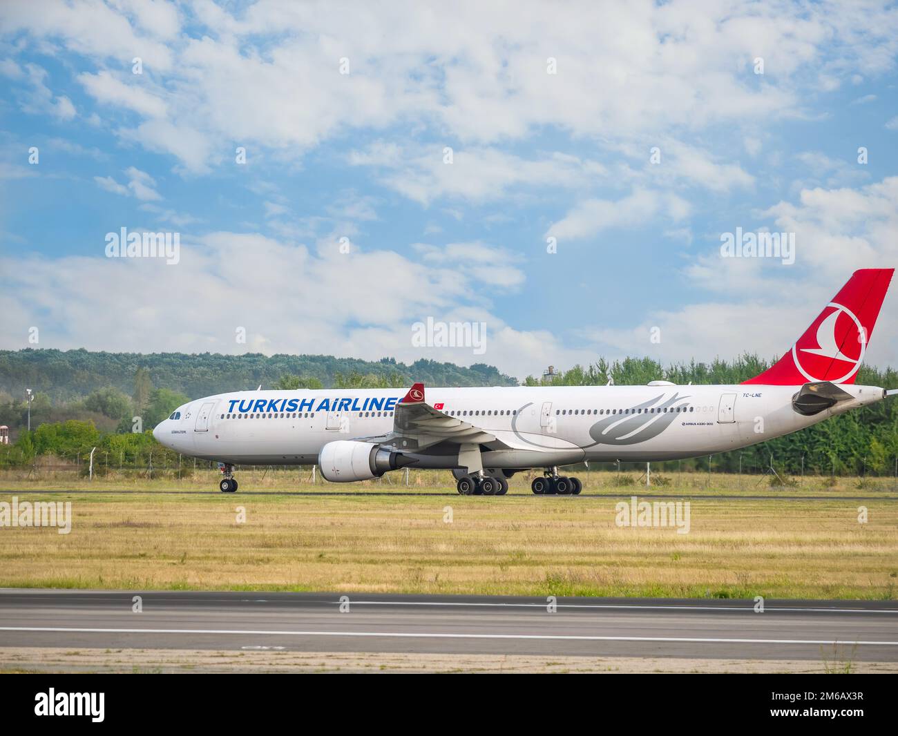 Bucharest, Romania - August 2022: A Turkish Airlines Airbus A330-300 ...