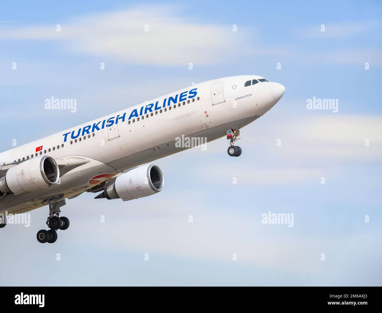 Bucharest, Romania - August 2022: A Turkish Airlines Airbus A330-300 ...