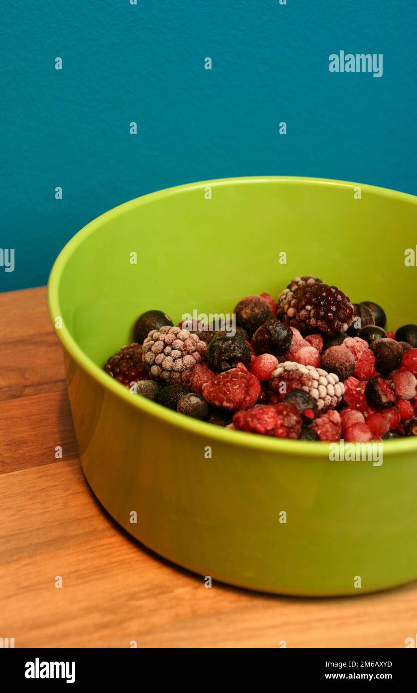 Mixed frozen berries Stock Photo - Alamy