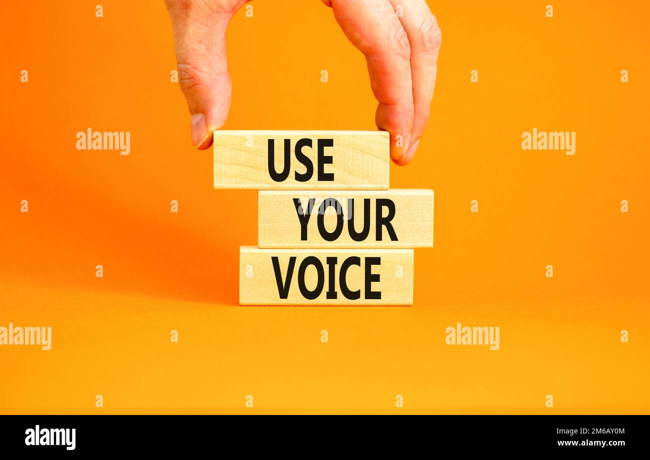 Use your voice symbol. Concept words Use your voice on wooden blocks on ...