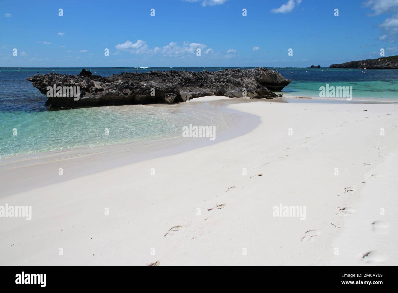 indian ocean at stark bay beach at rottnest island in australia Stock ...