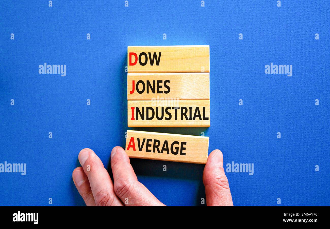 DJIA Dow Jones industrial average symbol. Concept words DJIA Dow Jones ... DJIA Dow Jones industrial average symbol. Concept words DJIA Dow Jones ...