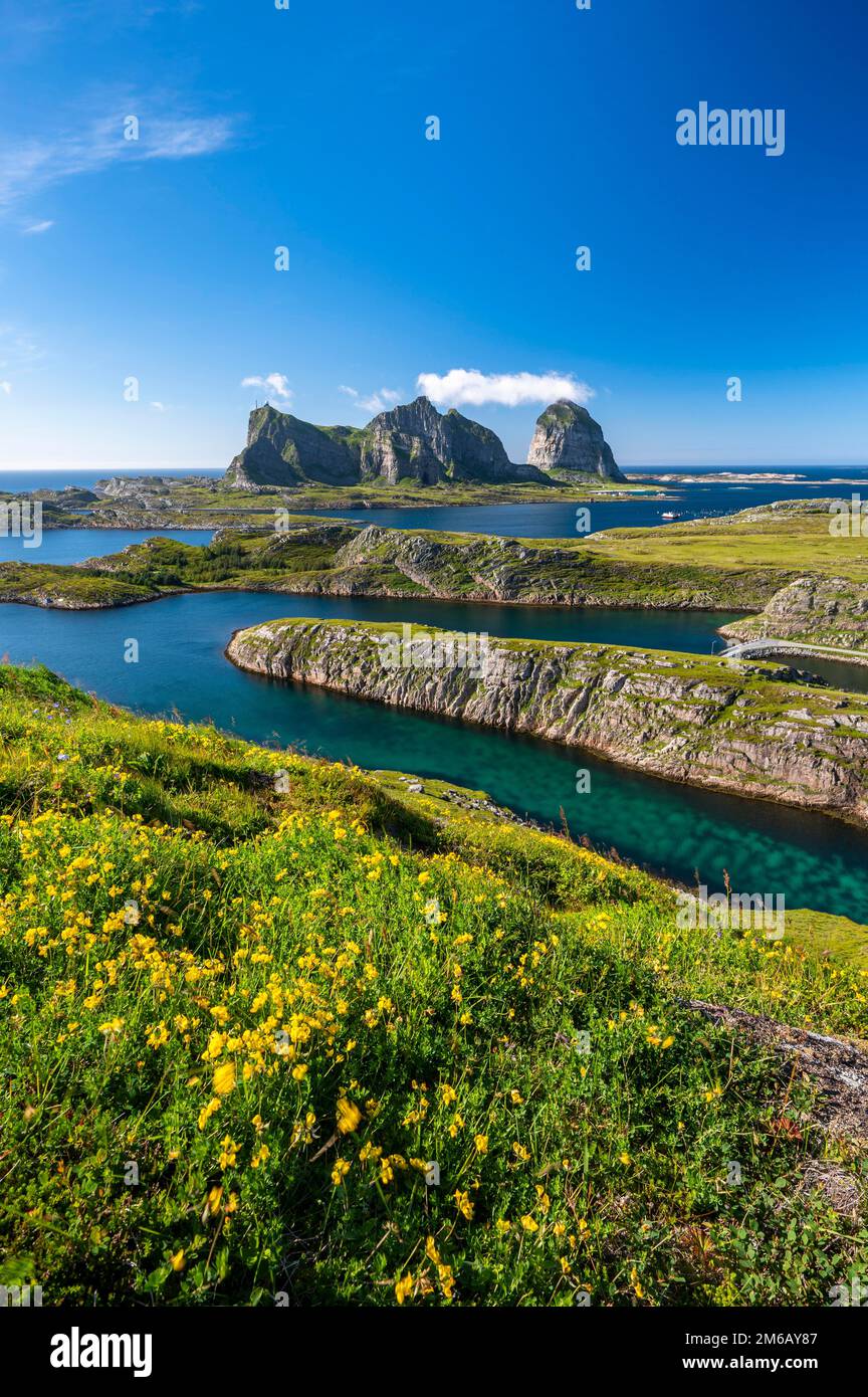 Traena Island, Traena, Sanna, Helgeland Coast, Nordland, Norway Stock ...
