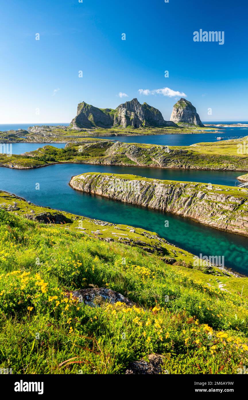 Traena Island, Traena, Sanna, Helgeland Coast, Nordland, Norway Stock ...