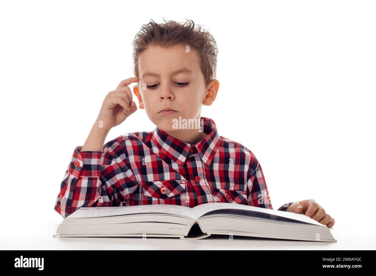 Schoolboy thinking hi-res stock photography and images - Alamy