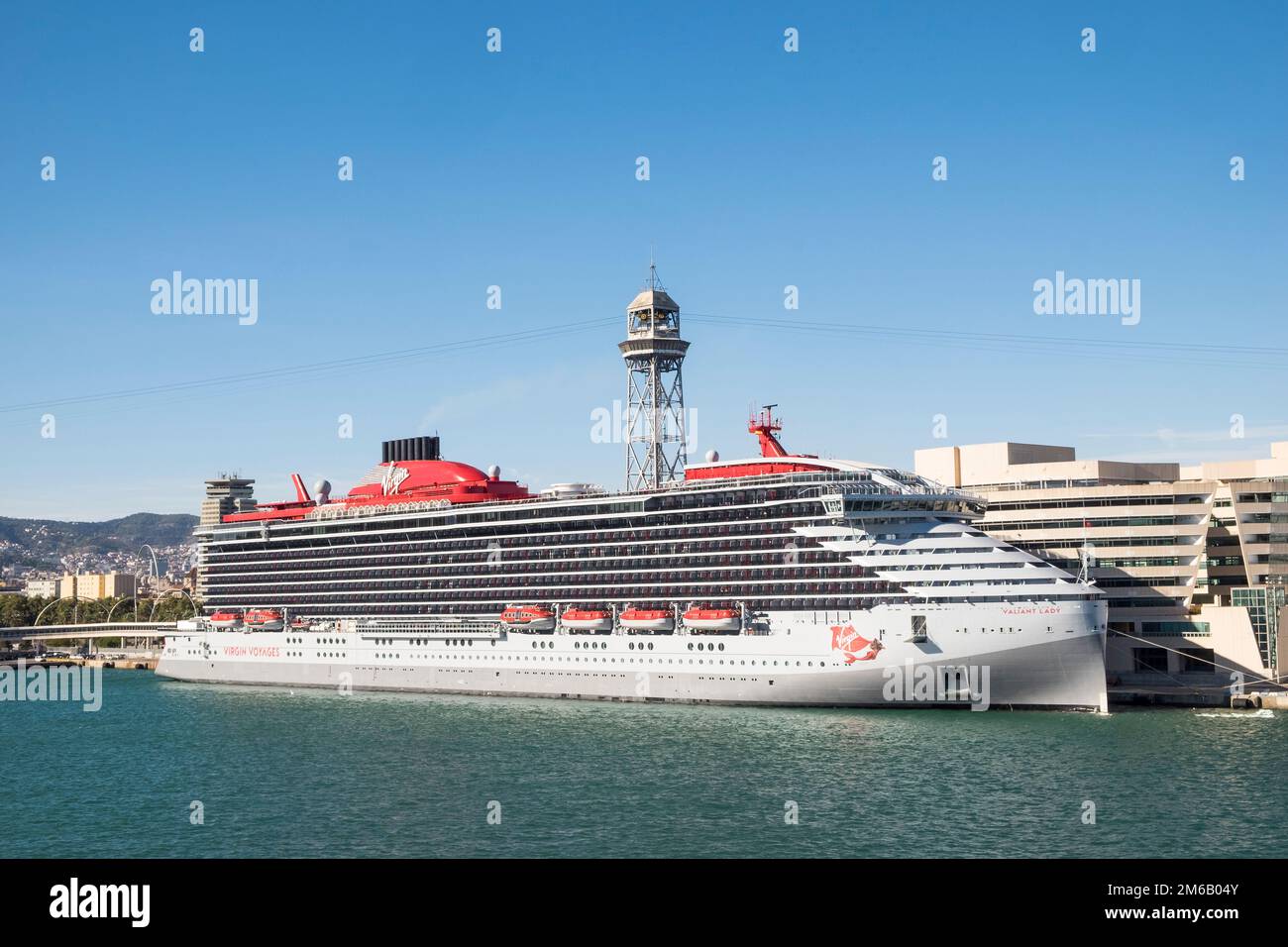 Mediterranean, GNV ferry from Genoa to Tangier, View of the port of ...