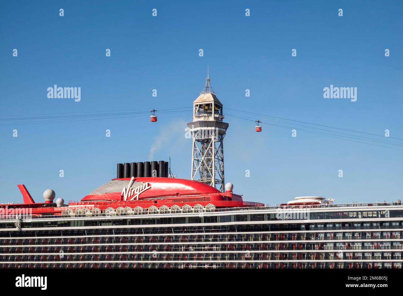 Mediterranean, GNV ferry from Genoa to Tangier, View of the port of ...