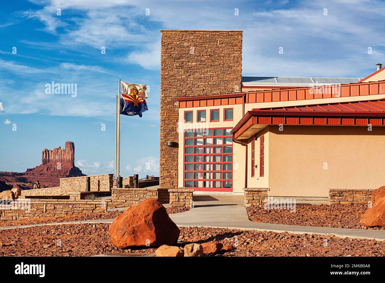 Monument Valley Navajo Tribal Park Visitor Centre, Arizona, USA Stock ...