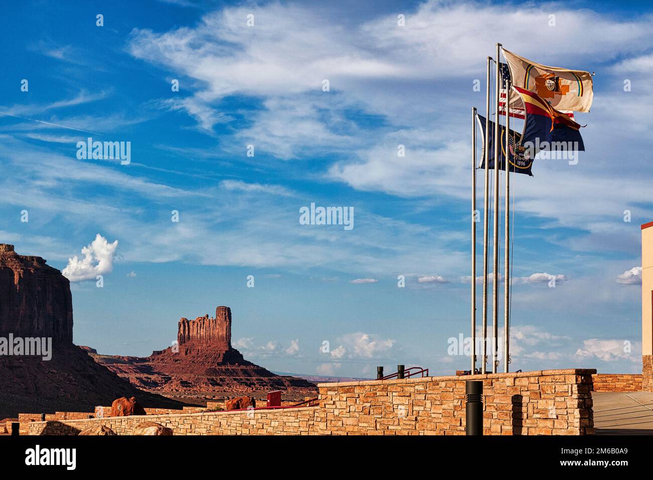 Flags american navajo reservation monument valley hi-res stock ...