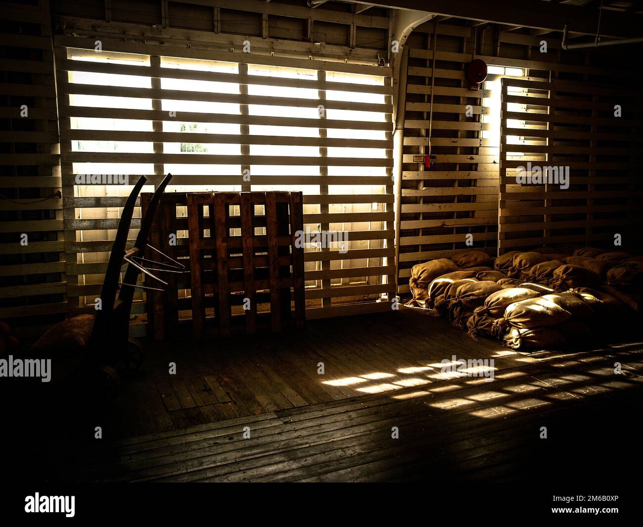 Camp in light and shadow Stock Photo - Alamy