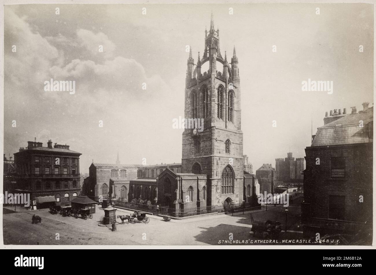 c.1880's - St Nicholas, Cathedral, Newcastle upnon Tyne, England Stock ...