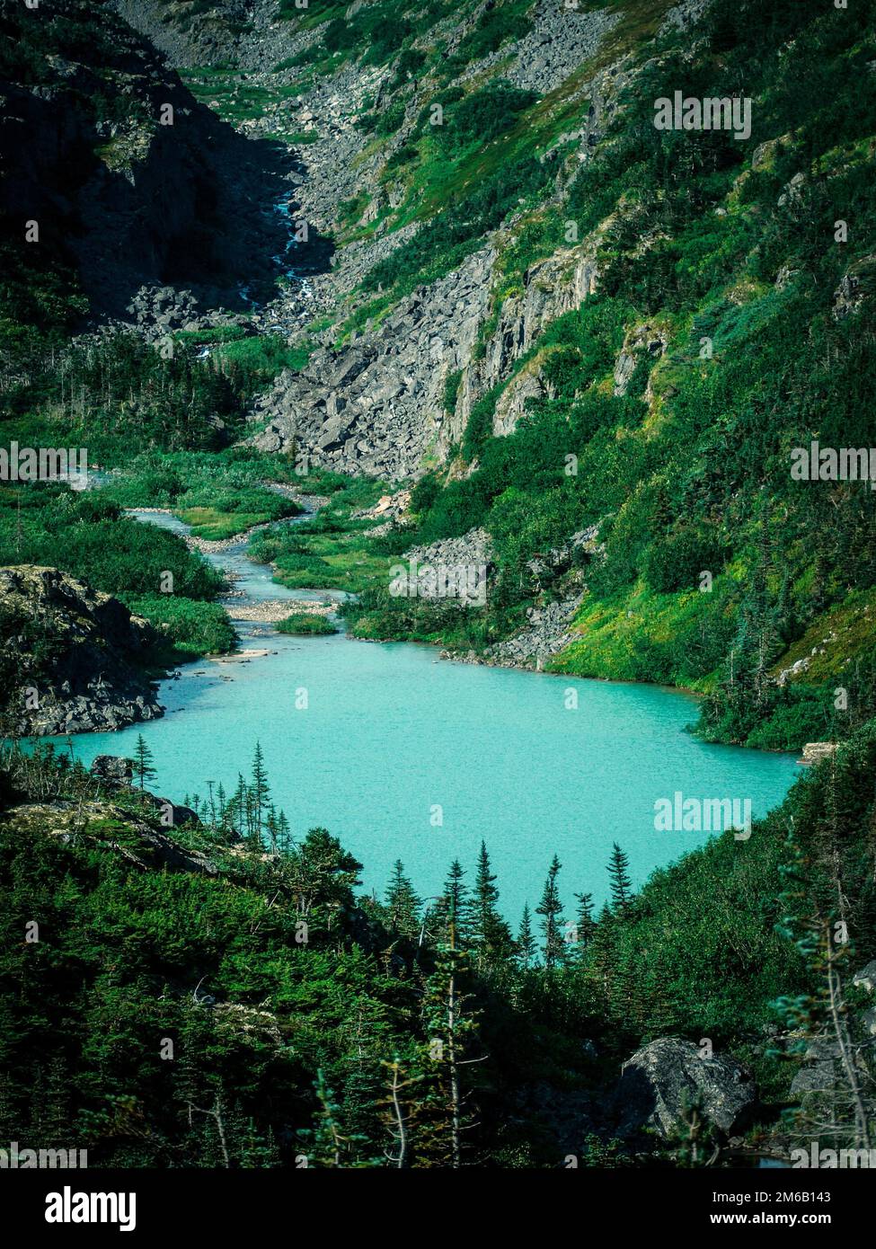 Mountain, Lake, Alaska Stock Photo - Alamy