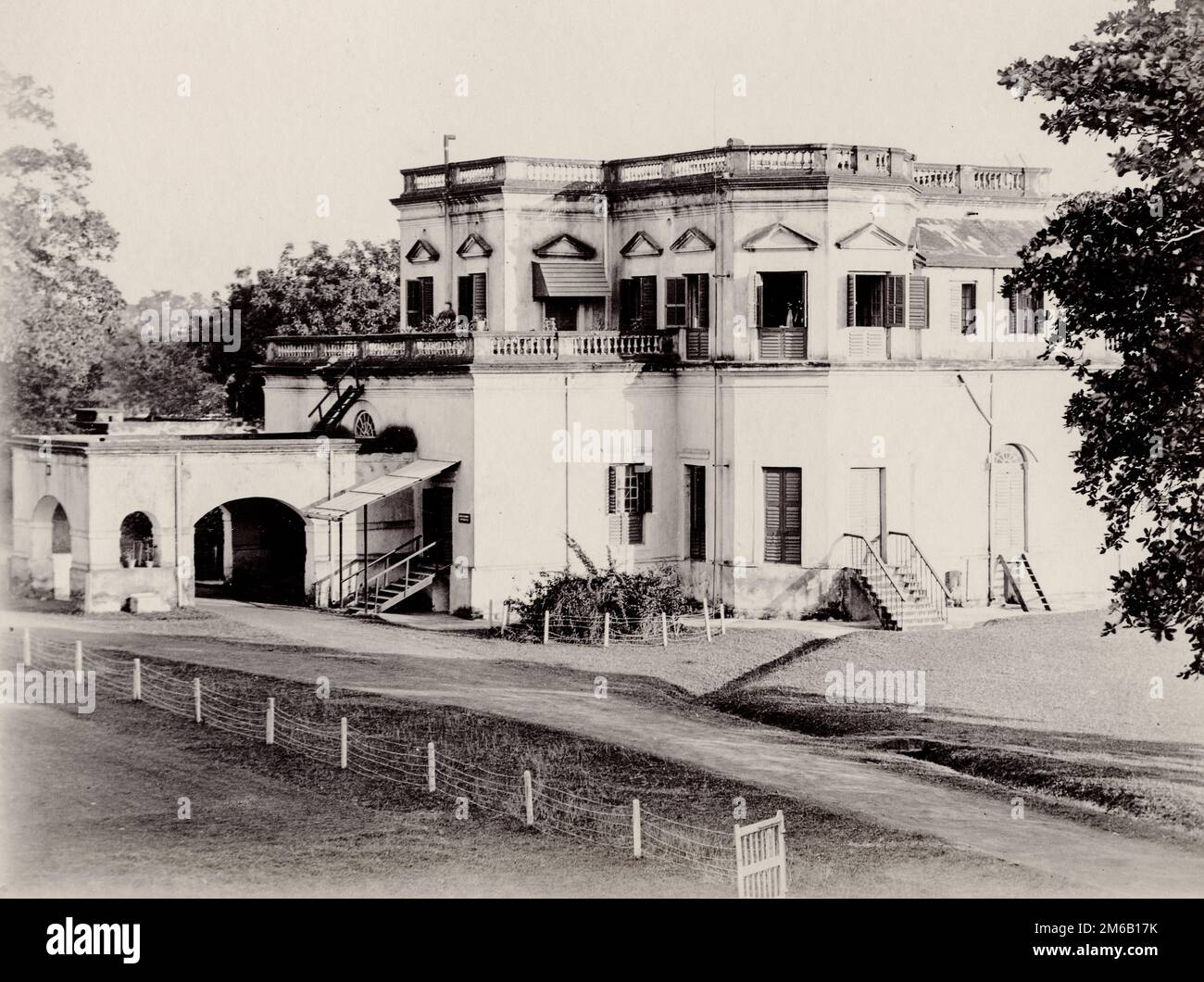Officers Mess, Bengal Infantry, Alipore, Calcutta, Kolkata c.1880's ...