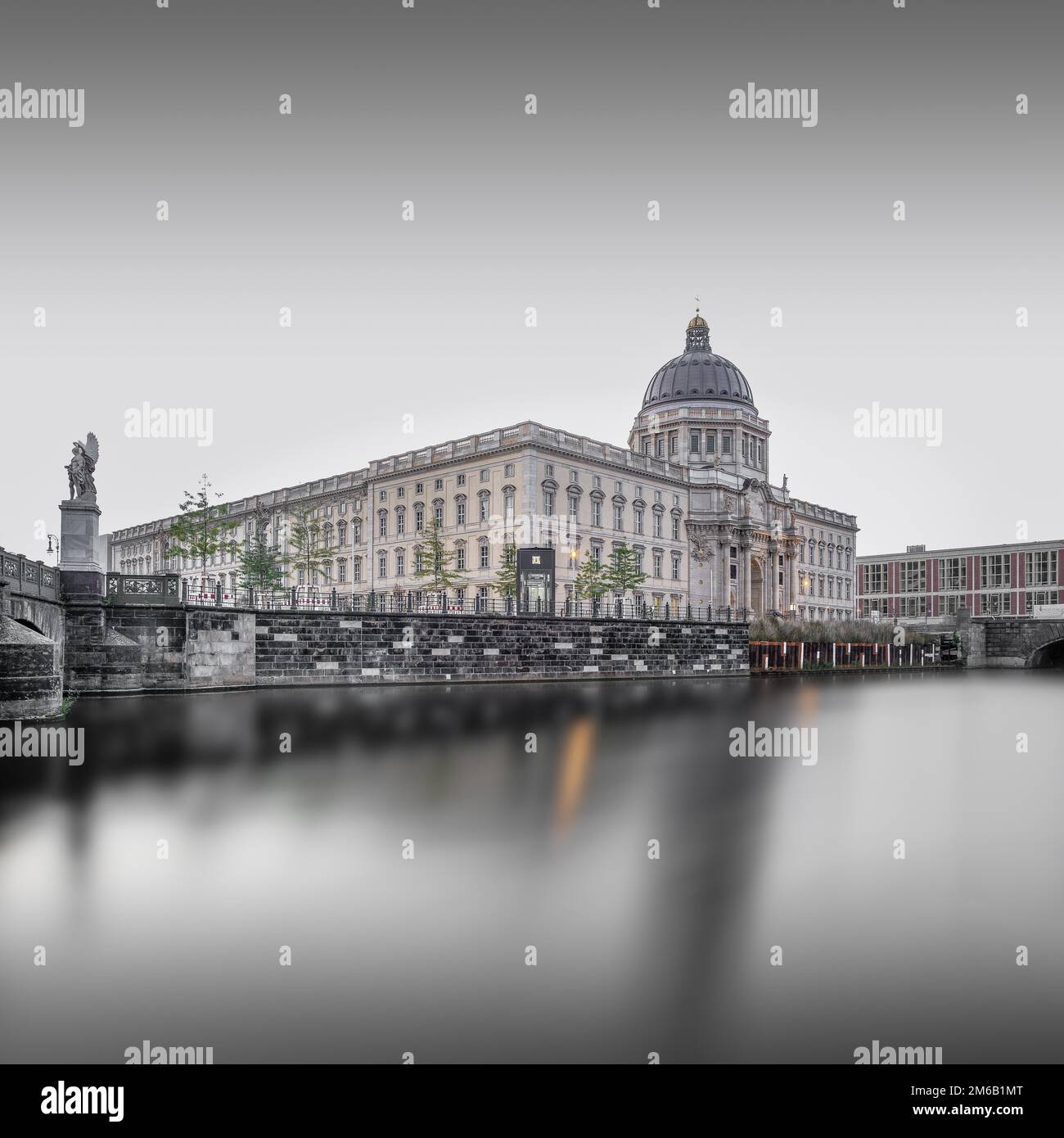 The Berlin Palace, Humboldt Forum with Palace Bridge and TV Tower ...