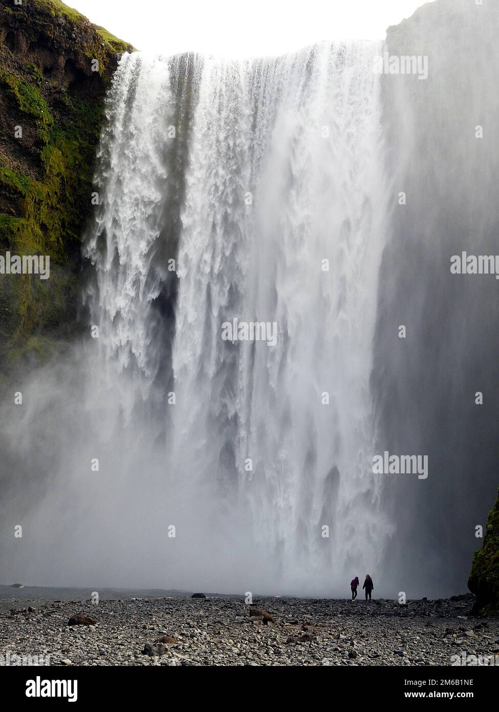 Sk gafoss waterfall, southwest island, Iceland Stock Photo - Alamy