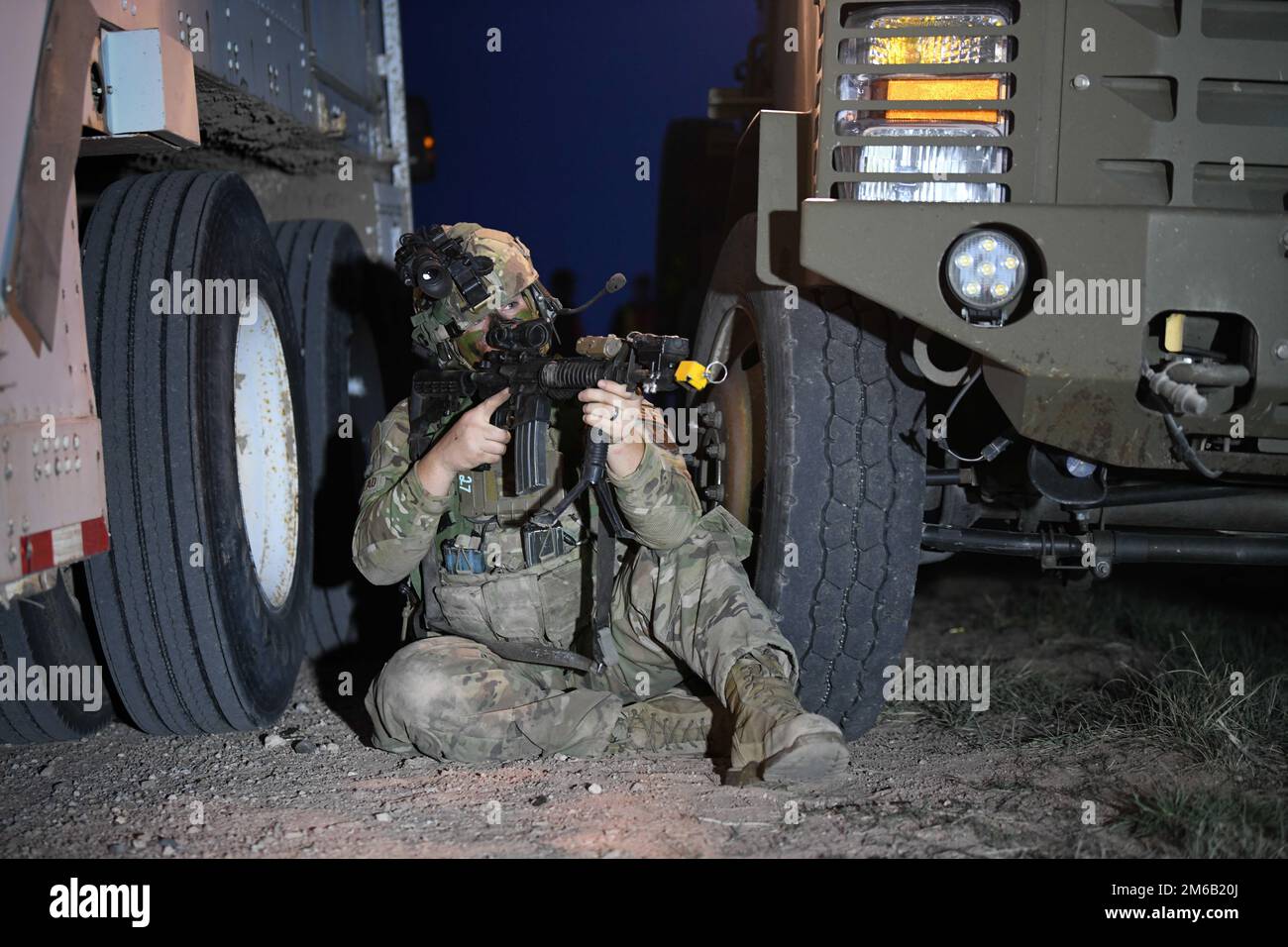 An Airman from the the 90th Missile Security Forces Squadron provides ...