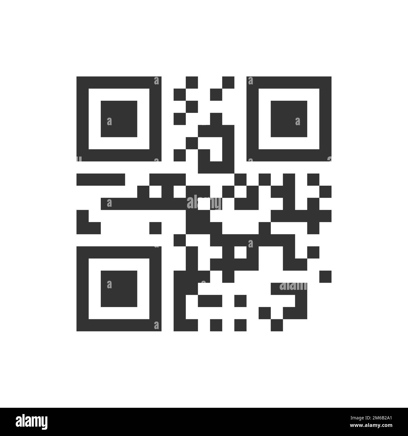 QR code icon. Template of quick responce matrix barcode. Mobile phone ...
