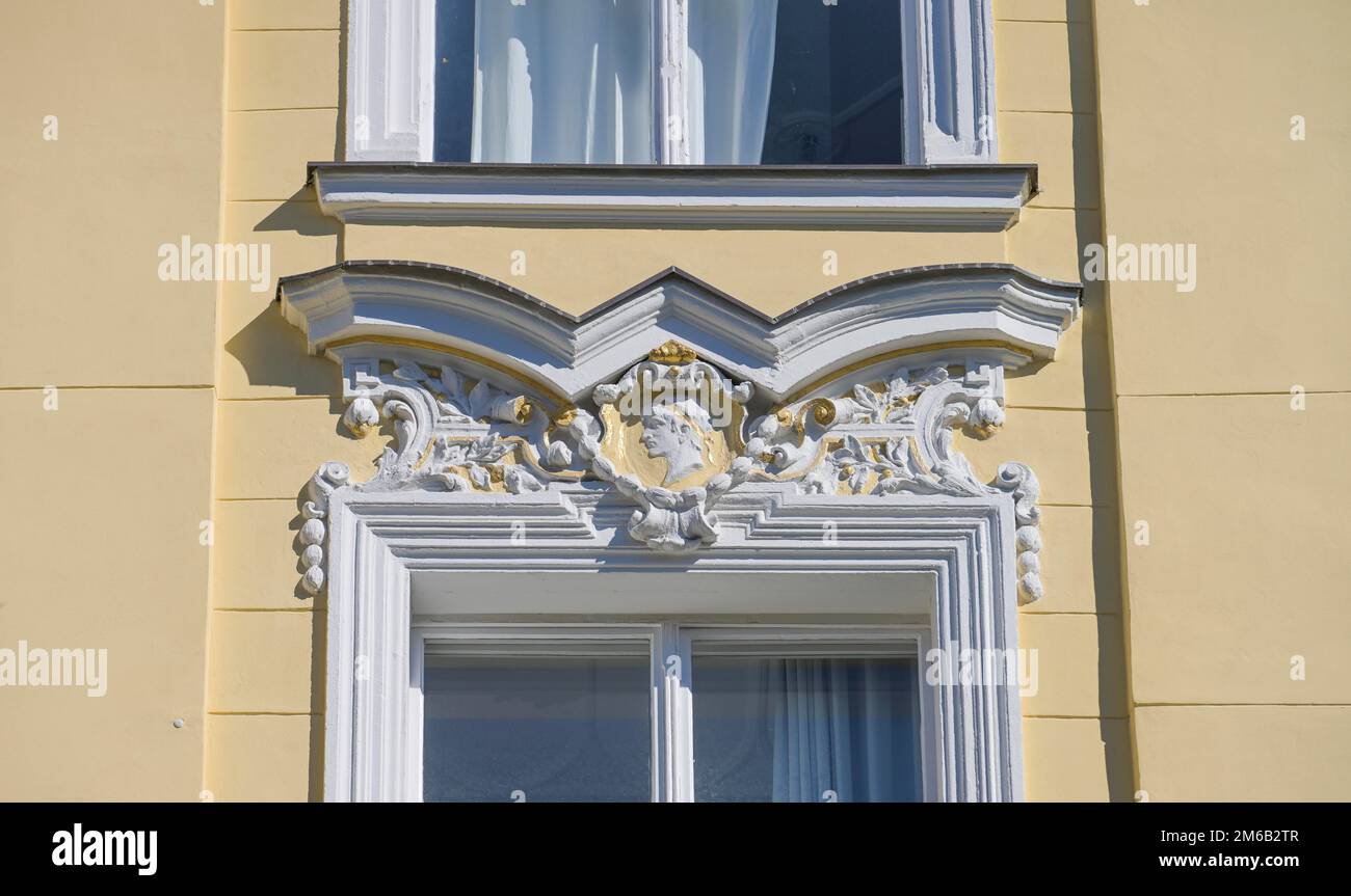 Detail, Stucco, Window, Old building, Viktoria-Luise-Platz, Schoeneberg ...
