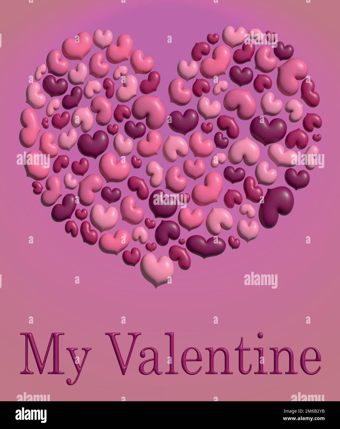 3d heart banner Stock Vector Images - Alamy