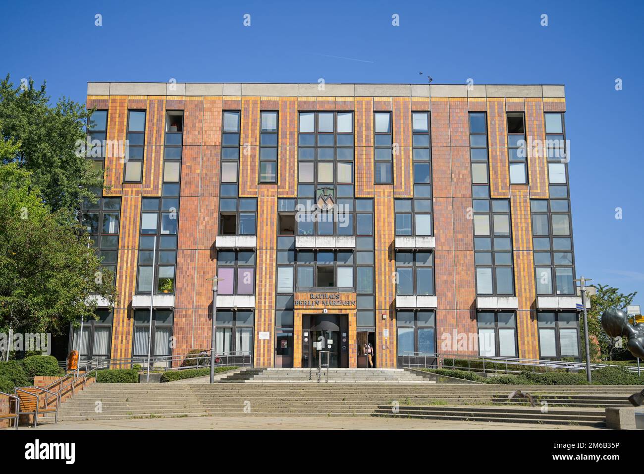 City Hall, Helene-Weigel-Platz, Marzahn, Berlin, Germany Stock Photo ...