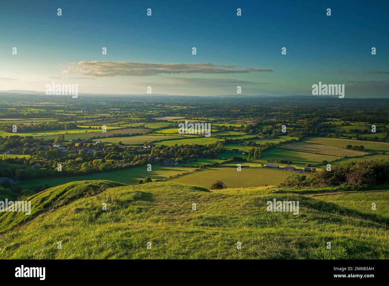 The South Downs countryside at Devil's Dyke near Brighton in East ...