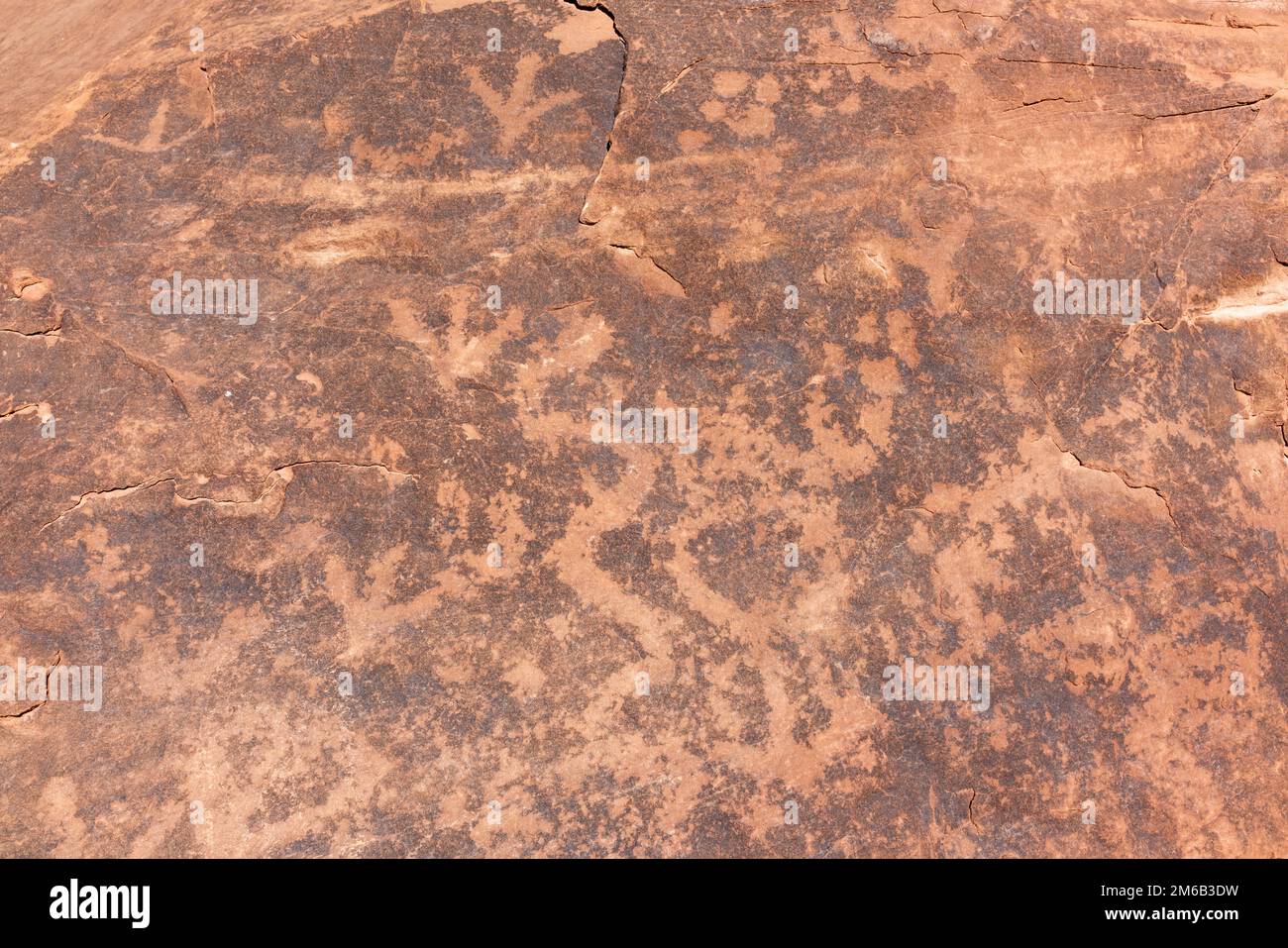 Rock art at Split Level Ruin. Backpacking in Grand Gulch and viewing ...