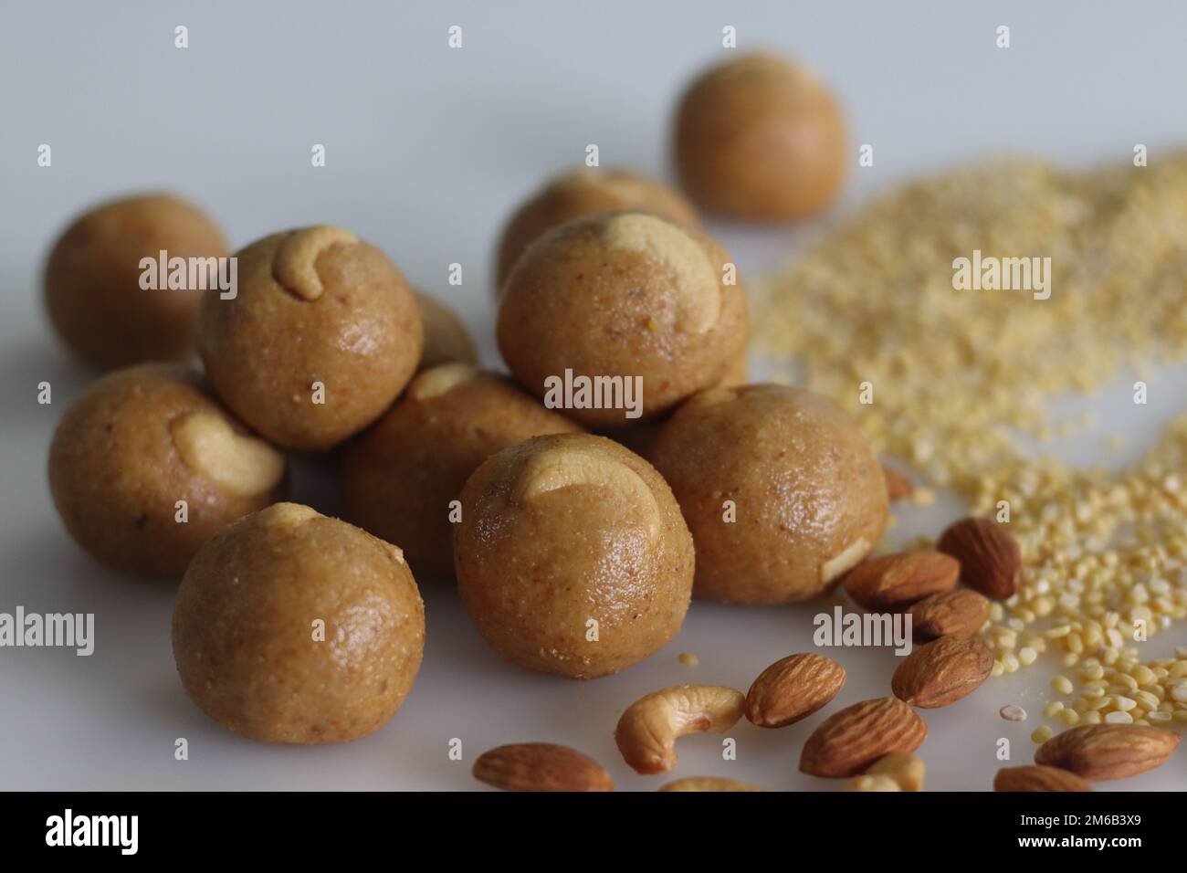Moong dal laddu. A Protein rich, Indian sweet ball made of lentils ...