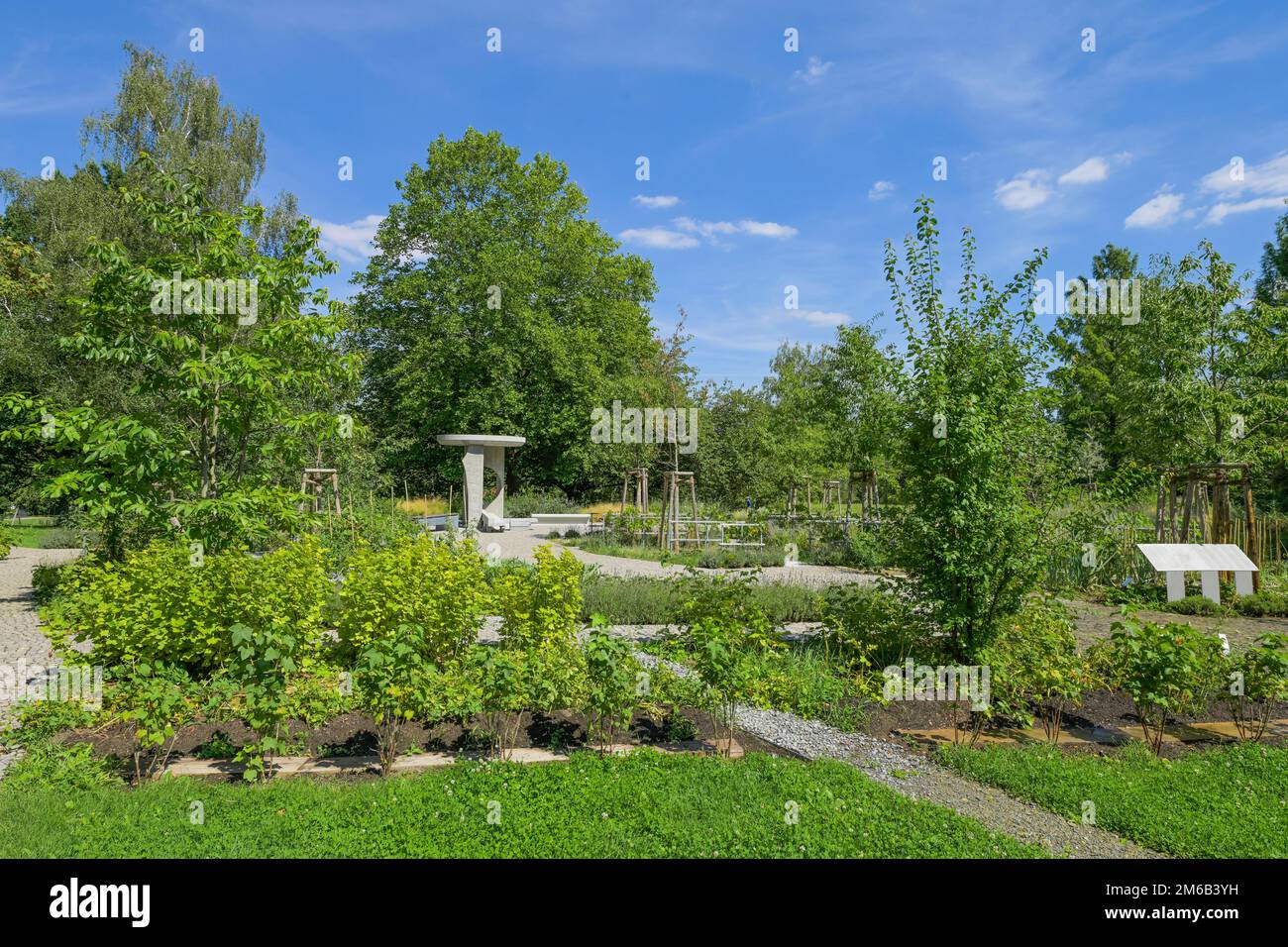 Jewish Garden, Gardens of the World, Marzahn, Berlin, Germany Stock ...