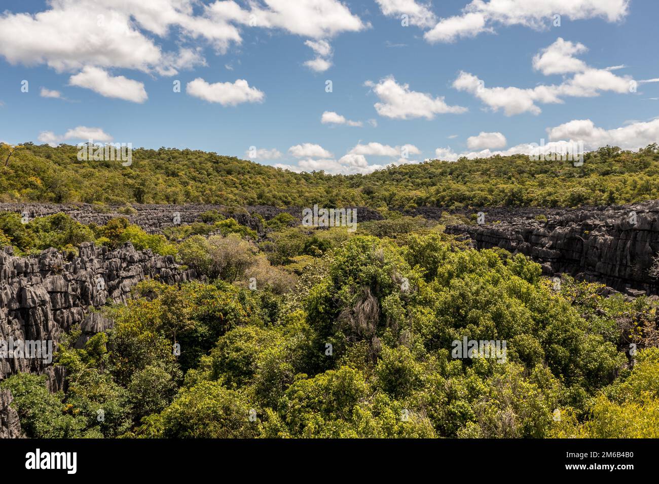 Tsingy de Ankarana National Park, Anarana National Park, drone image ...