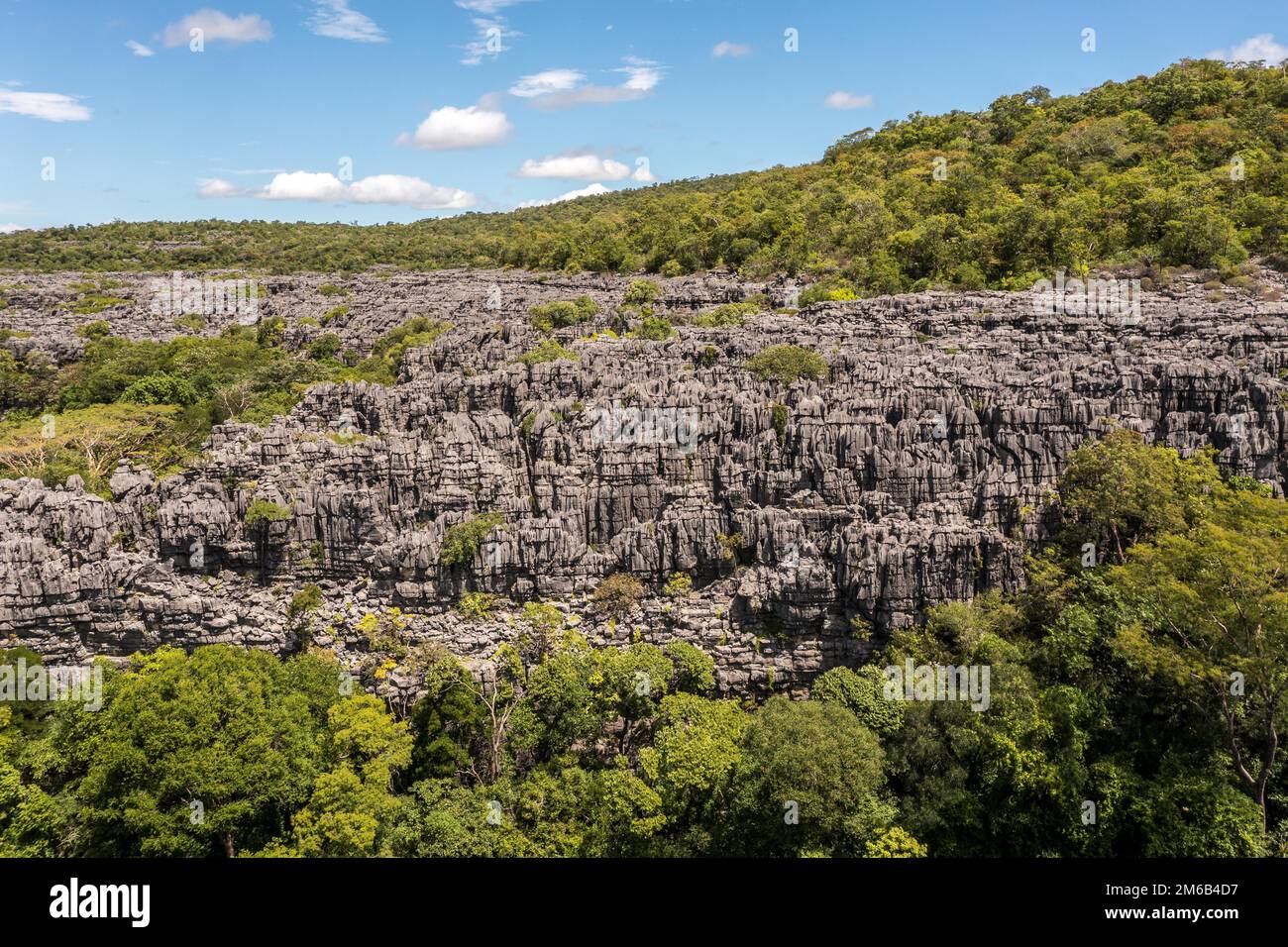 Tsingy de Ankarana National Park, Anarana National Park, drone image ...