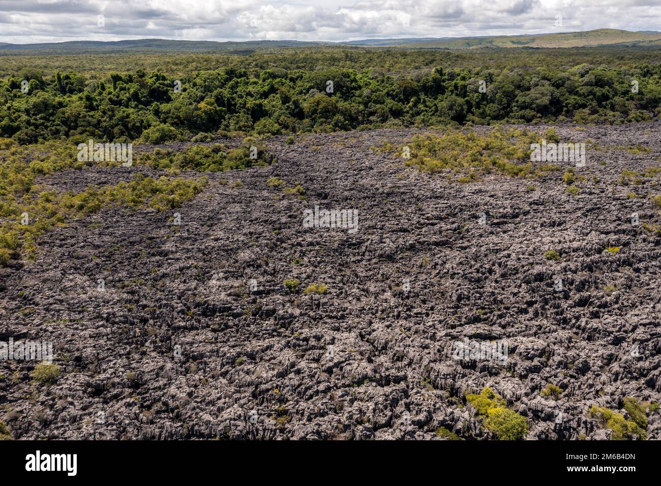 Tsingy de Ankarana National Park, Anarana National Park, drone image ...