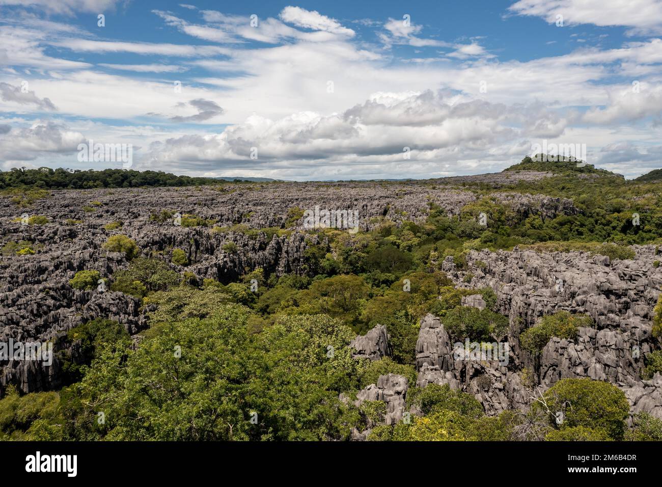 Tsingy de Ankarana National Park, Anarana National Park, drone image ...