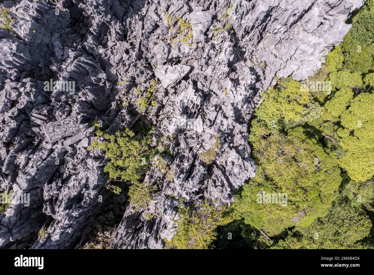 Tsingy de Ankarana National Park, Anarana National Park, drone image ...