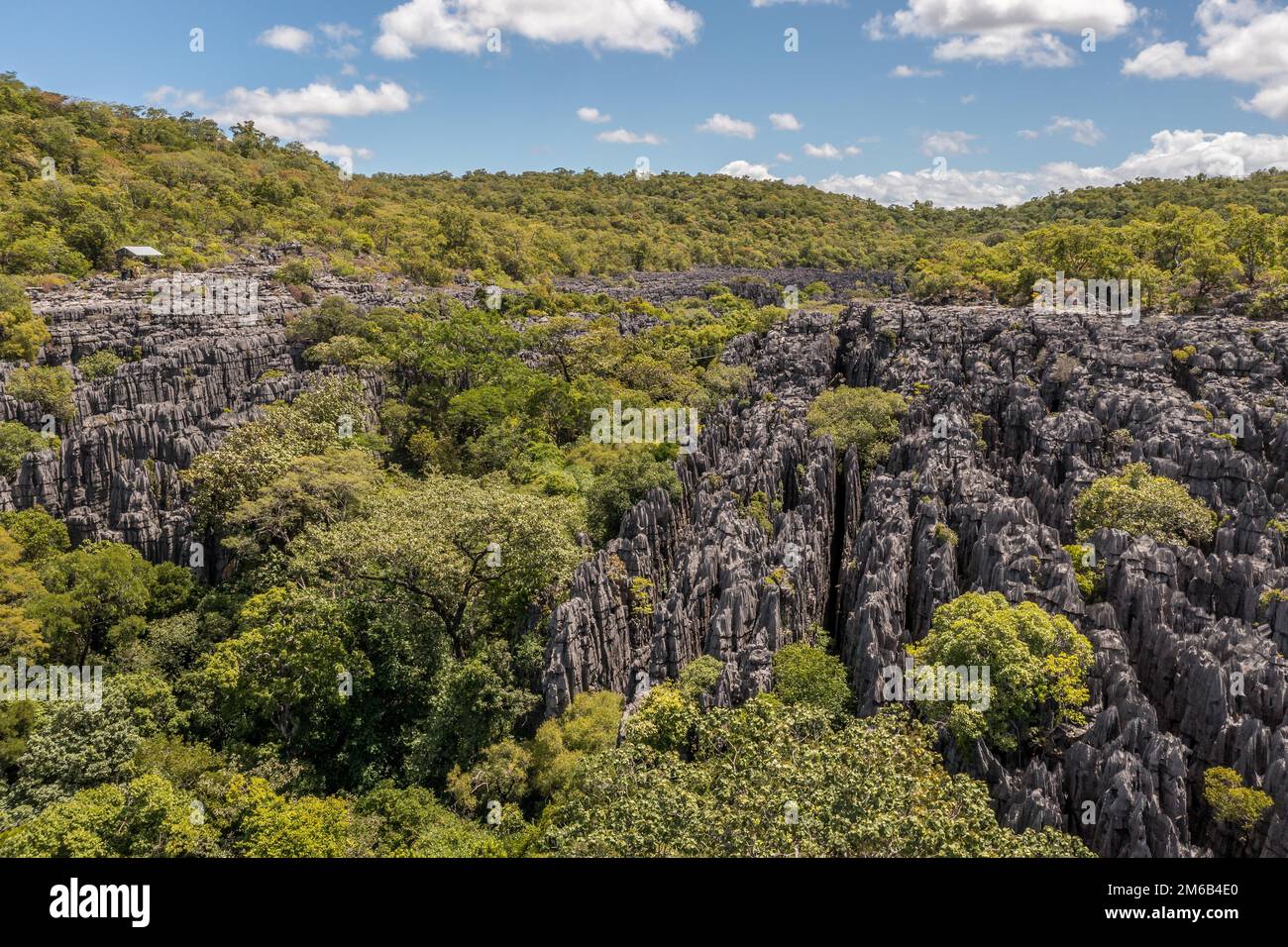 Tsingy de Ankarana National Park, Anarana National Park, drone image ...