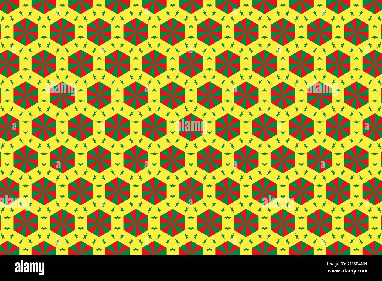 Geometric pattern in the colors of the national flag of Senegal. The ...