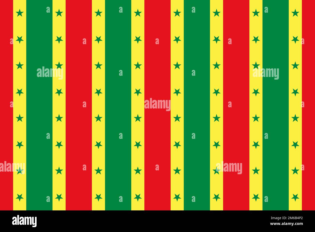 Geometric pattern in the colors of the national flag of Senegal. The ...