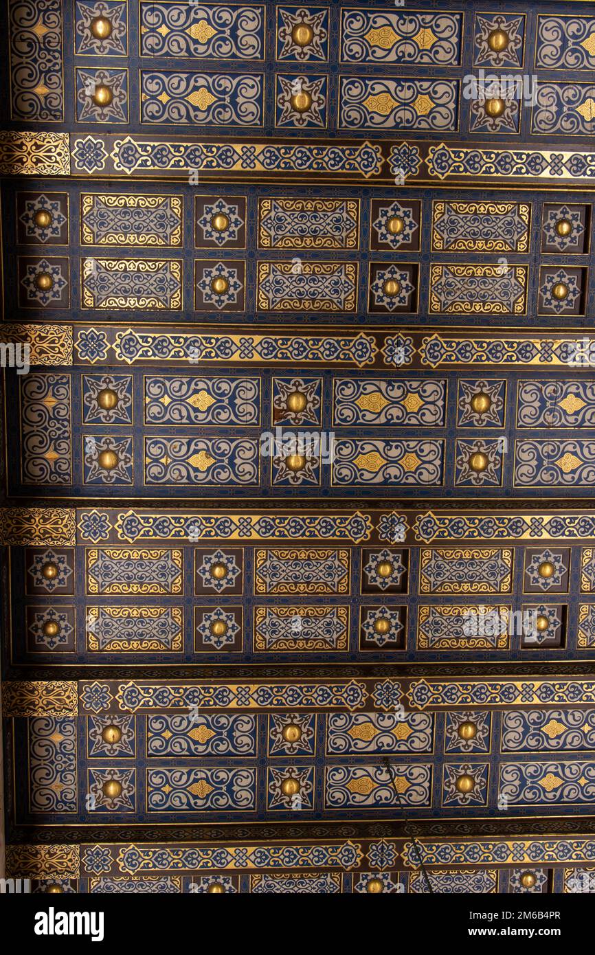 Ceiling patterns of Al-Aqsa Mosque in Jerusalem. Islamic art and ...