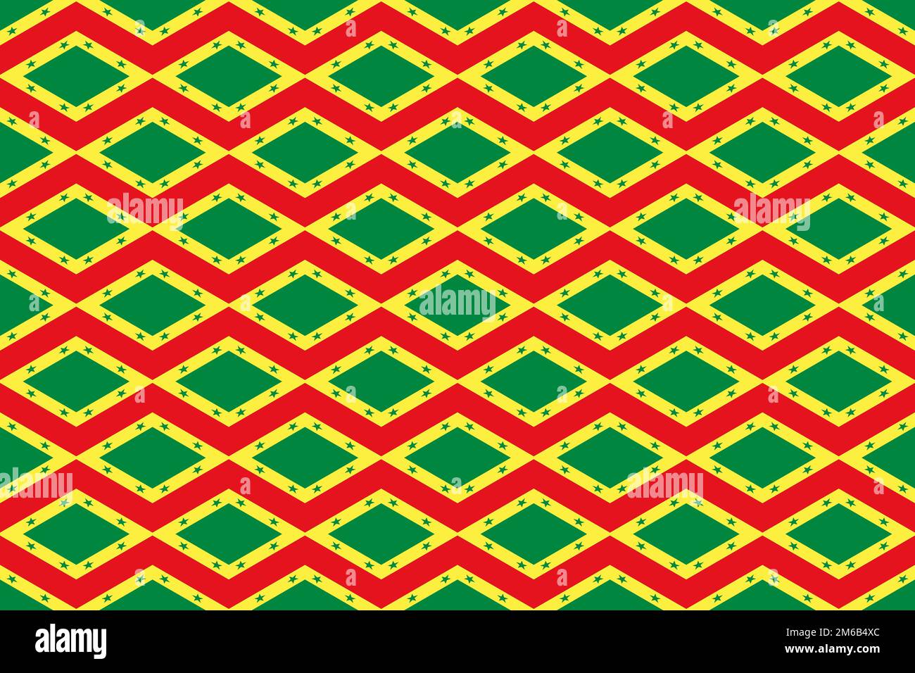 Geometric pattern in the colors of the national flag of Senegal. The ...