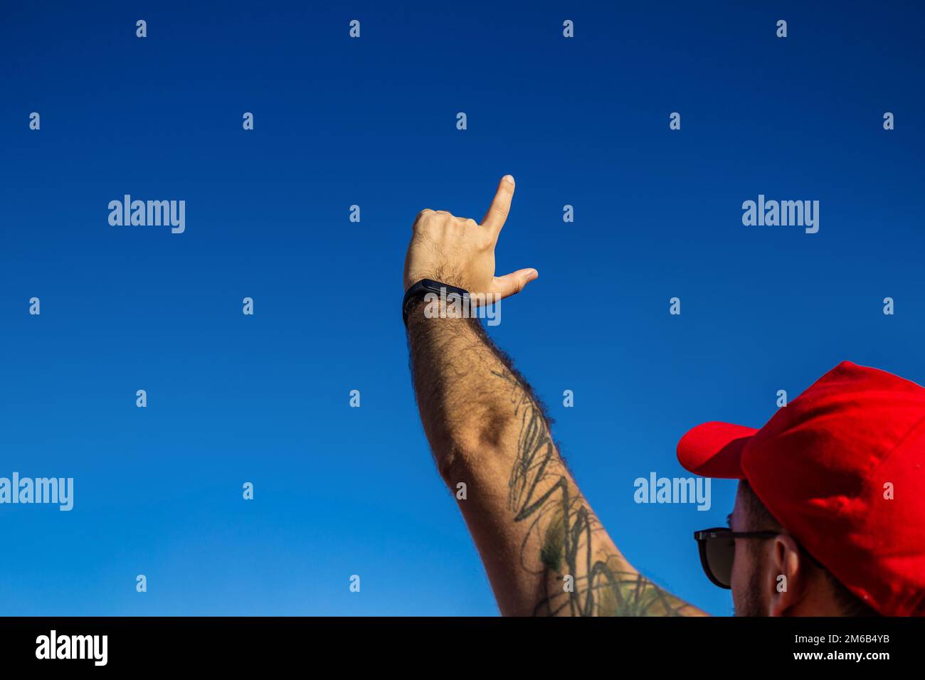 Blue l a cap hi-res stock photography and images - Alamy