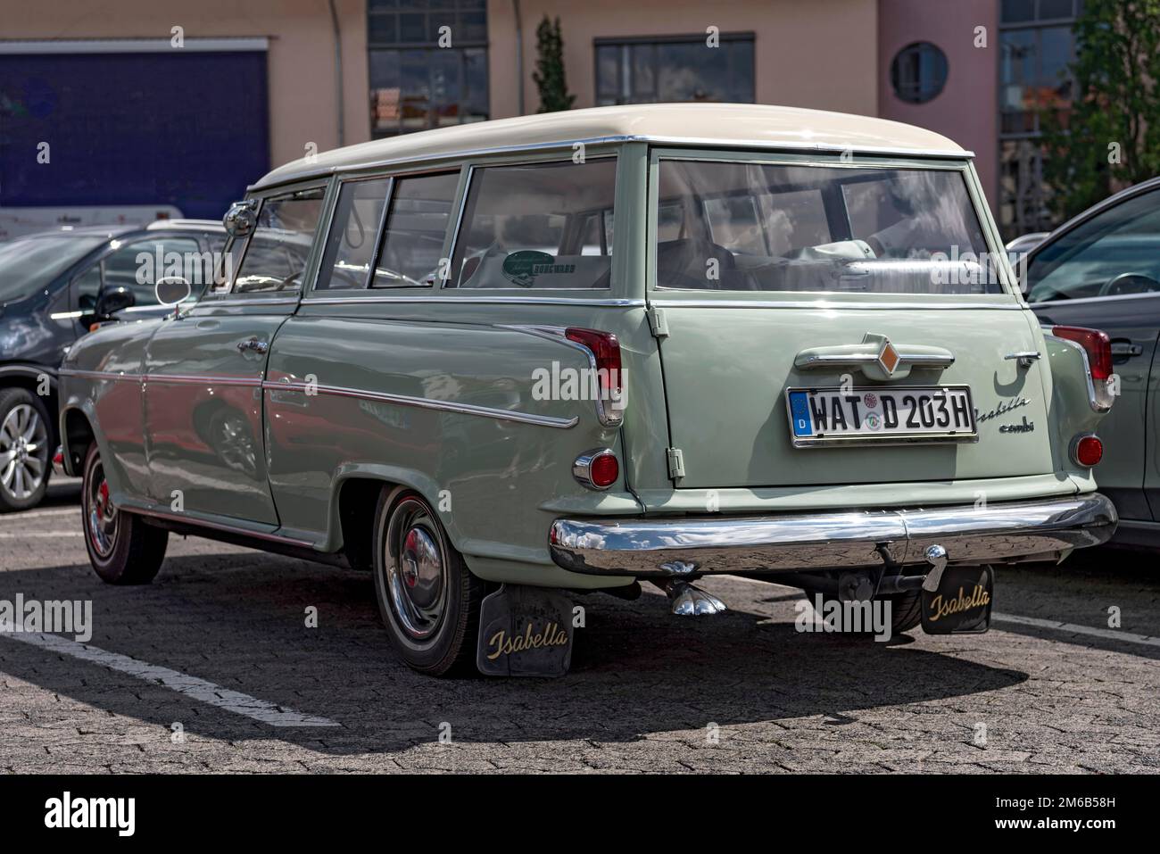Vintage car Borgward Isabella Combi, estate, rear, luxury car, year of construction 1954 to 1961 ...