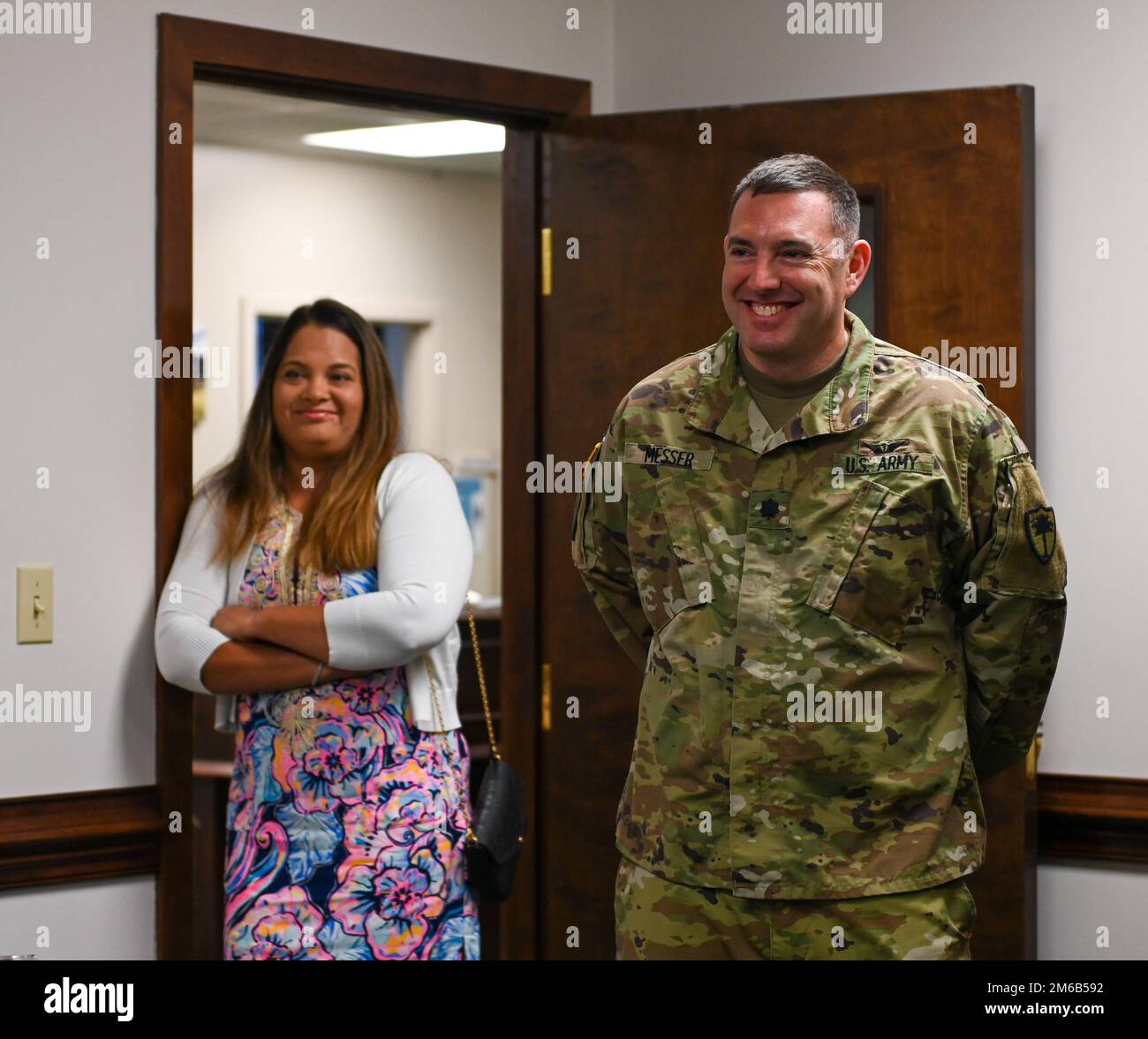 U.S. Army Lt. Col. Garrick Messer, South Carolina Army National Guard ...
