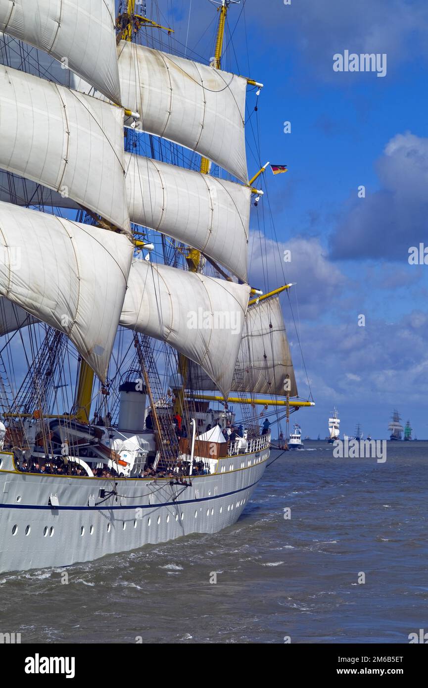 Stern of the Gorch Fock Stock Photo - Alamy