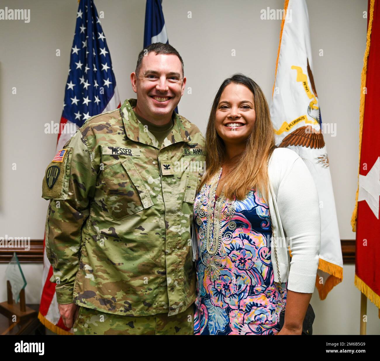 U.S. Army Lt. Col. Garrick Messer, South Carolina Army National Guard ...