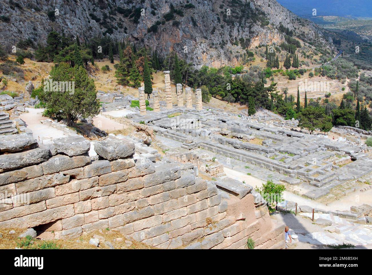 Delphi, ancient sacred precinct, Archaeological Site, Greece, Europe ...
